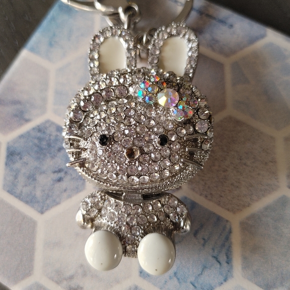 Hello Kitty | Accessories | Rare Hello Kitty 3d Rhinestones Keychain ...